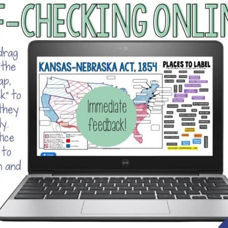 Kansas Nebraska Act Map Activity - By History Gal