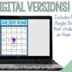Ancient Rome Game – Bingo Ancient Rome Activity - By History Gal