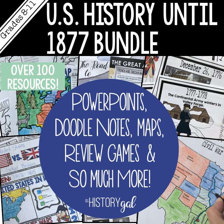 American Revolution Bundle - By History Gal