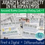 Judaism and Christianity in the Roman Empire Doodle Notes for Ancient ...