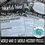 World War 2 PowerPoint Lesson with Guided Notes - Print & Digital