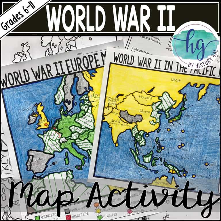 50 States And Capitals Map Activity Print And Digital By History Gal