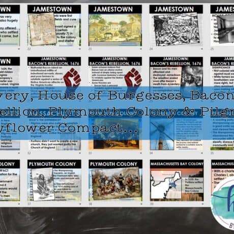 13 Colonies PowerPoint & Guided Notes - By History Gal