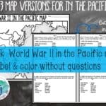 World War II (World War 2) Map Activity & Geography Activity for Europe ...