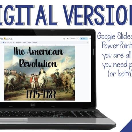 American Revolution PowerPoint and Guided Notes (Print and Digital ...