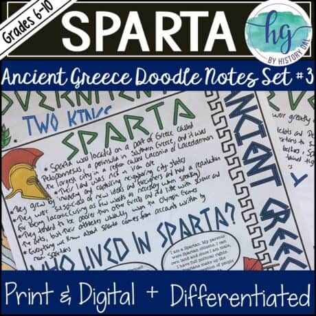 Ancient Greece Postcard Activity for Athens and Sparta (Print and ...