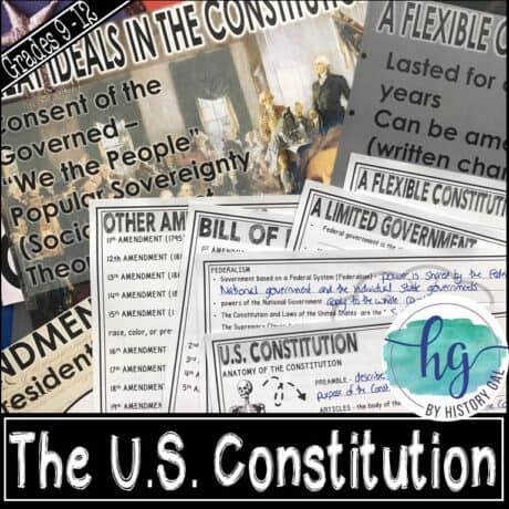 The U.S. Constitution PowerPoint and Guided Notes (Print and Digital ...