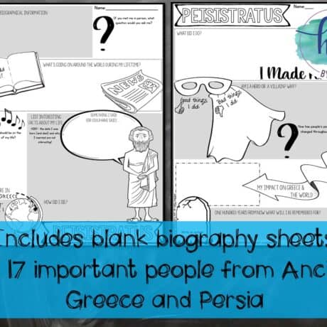 Ancient Greece and Persia Biography Pages (Print and Digital) - By ...