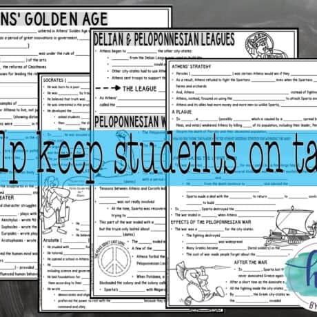 Ancient Greece PowerPoint and Guided Notes - By History Gal