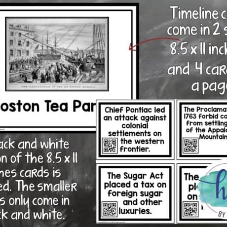 American Revolution Timeline Activity - By History Gal