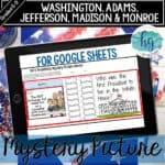 New Nation: Washington to Monroe Mystery Picture Reveal Review Activity ...