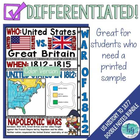 US History to 1877 Doodle Notes and Digital Guided Notes Bundle - By ...