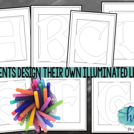 Middle Ages Illuminated Letters Activity - By History Gal