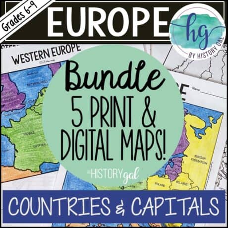 NATO in Europe Map Activity (Print and Digital) - By History Gal