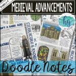 Middle Ages Doodle Notes and Digital Guided Notes Set 9 for the Black ...