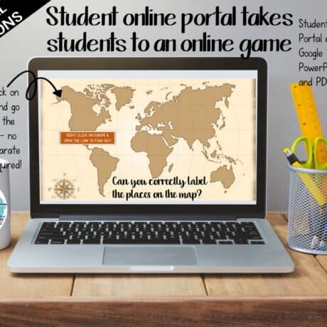 Cold War Map Activity (Print and Digital) - By History Gal