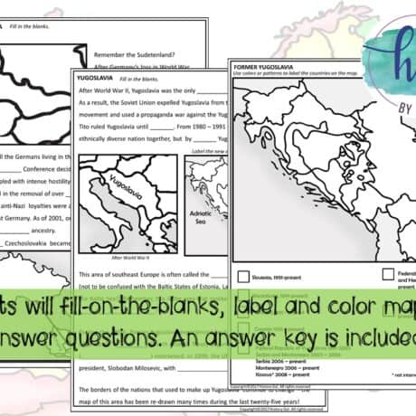 Cold War: The Changing Borders of Europe: 1945-1993 | Sub Plans Social ...