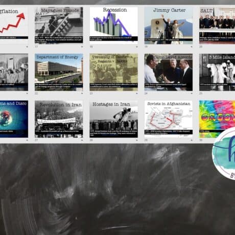 1970s History Vocabulary and PowerPoint Lesson - Print and Digital