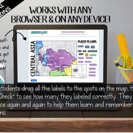 Central Asia Map Activity - By History Gal