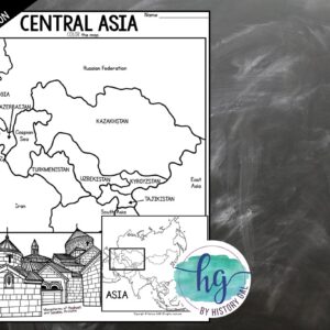 Central Asia Map Activity - By History Gal