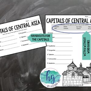 Central Asia Map Activity - By History Gal