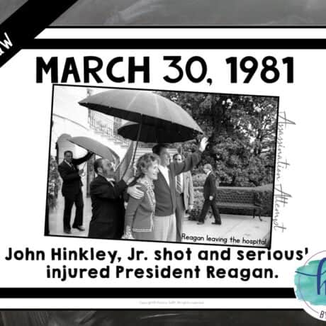 1980s Printable Timeline (Reagan, Bush, Cold War and more!) for US ...
