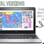 Countries and Capitals of the Asia Map Activity Bundle (Print and ...