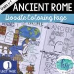Ancient Rome Beginning of Unit Coloring and Doodle Page for Student ...