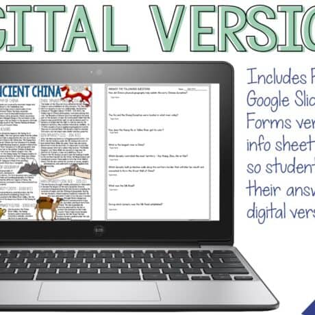 Ancient China Map Activity (Print and Digital) - By History Gal