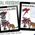 Central America Countries and Capitals Map Activity (Print and Digital ...