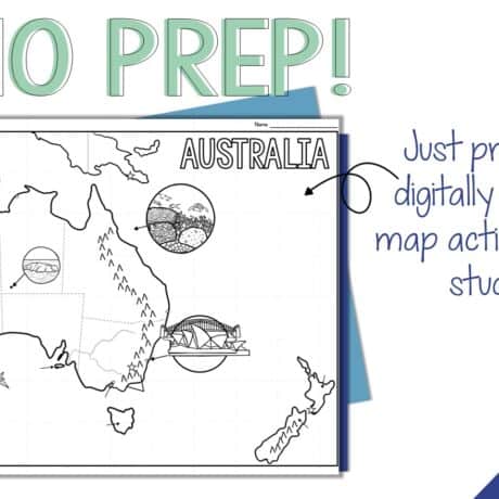 Countries and Capitals of the World Map Activity Bundle (Print and ...