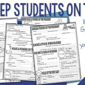The Executive Branch PowerPoint and Guided Notes (Print and Digital ...