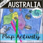 Australia Map Activity (Print and Digital) - By History Gal
