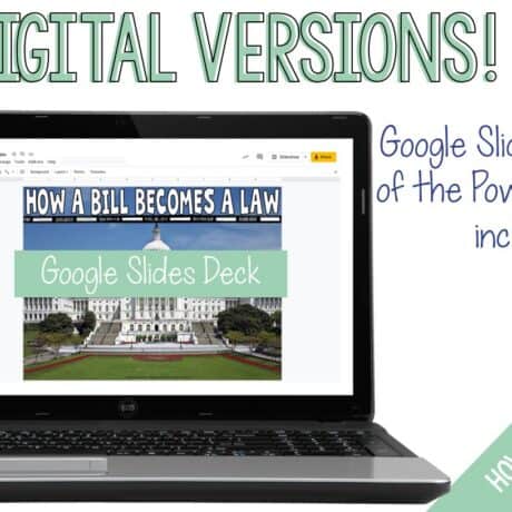 How a Bill Becomes a Law Doodle Notes and Digital Guided Notes - By ...