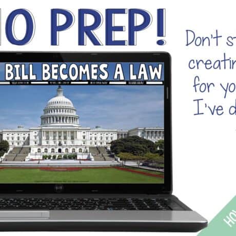 How a Bill Becomes a Law Doodle Notes and Digital Guided Notes - By ...