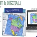 Canada, Mexico and the United States Map Activity (Print and Digital ...