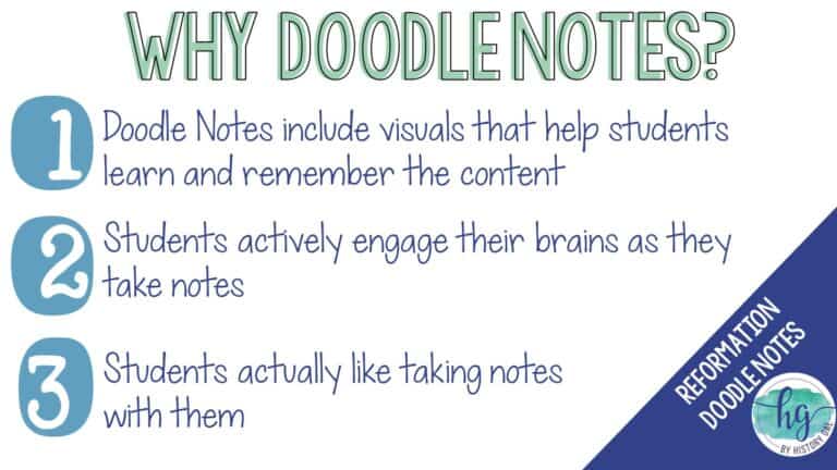 Renaissance Doodle Notes - By History Gal