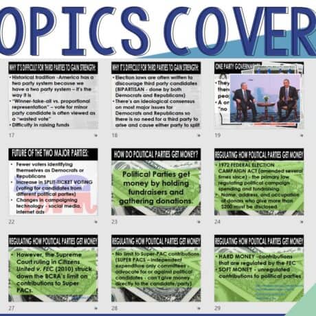 The Political System and Election Process PowerPoint and Guided Notes ...