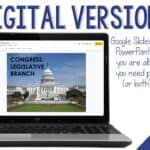 Legislative Branch (Congress) PowerPoint and Guided Notes - By History Gal