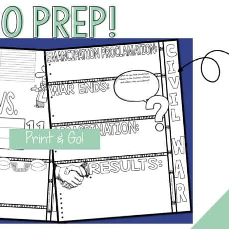 Civil War Doodle Notes and Digital Guided Notes - By History Gal