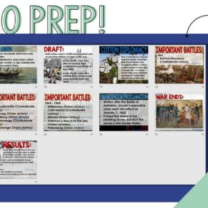 Civil War Doodle Notes and Digital Guided Notes - By History Gal