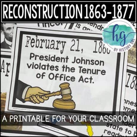 Reconstruction Review Doodle Notes and Digital Guided Notes - By ...