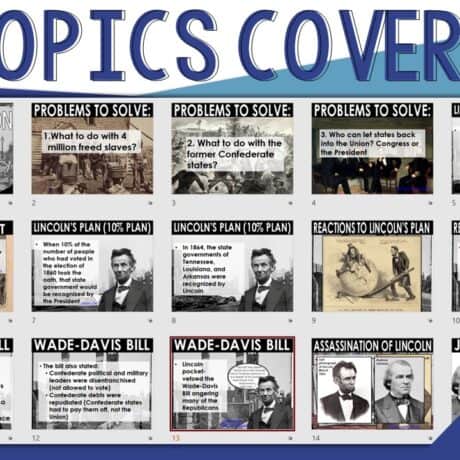 Reconstruction PowerPoint & Guided Notes (Print and Digital) - By ...