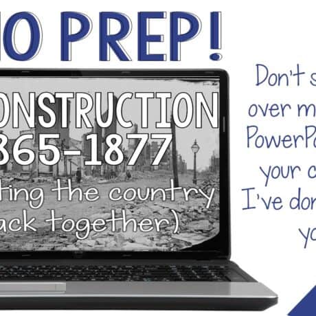 Reconstruction PowerPoint & Guided Notes (Print and Digital) - By ...