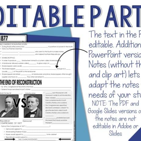 Reconstruction PowerPoint & Guided Notes (Print and Digital) - By ...
