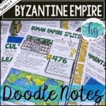 Byzantine Empire Doodle Notes - By History Gal