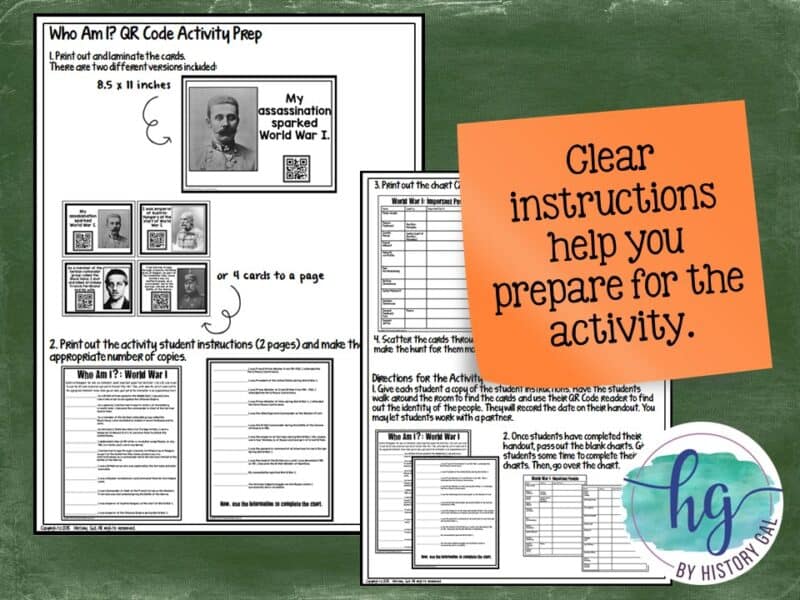 World War I Timeline Activity - By History Gal