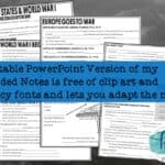 World War I PowerPoint and Guided Notes for U.S. History - By History Gal