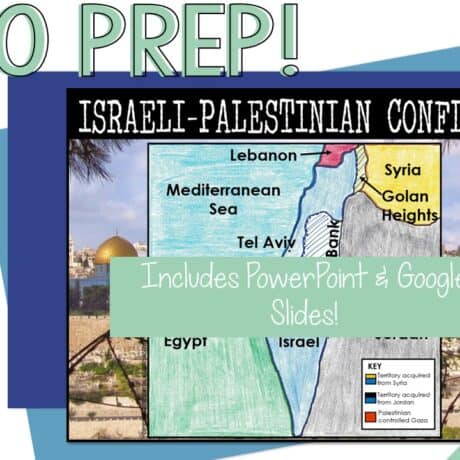 Israeli-Palestinian Conflict Map Activity - By History Gal