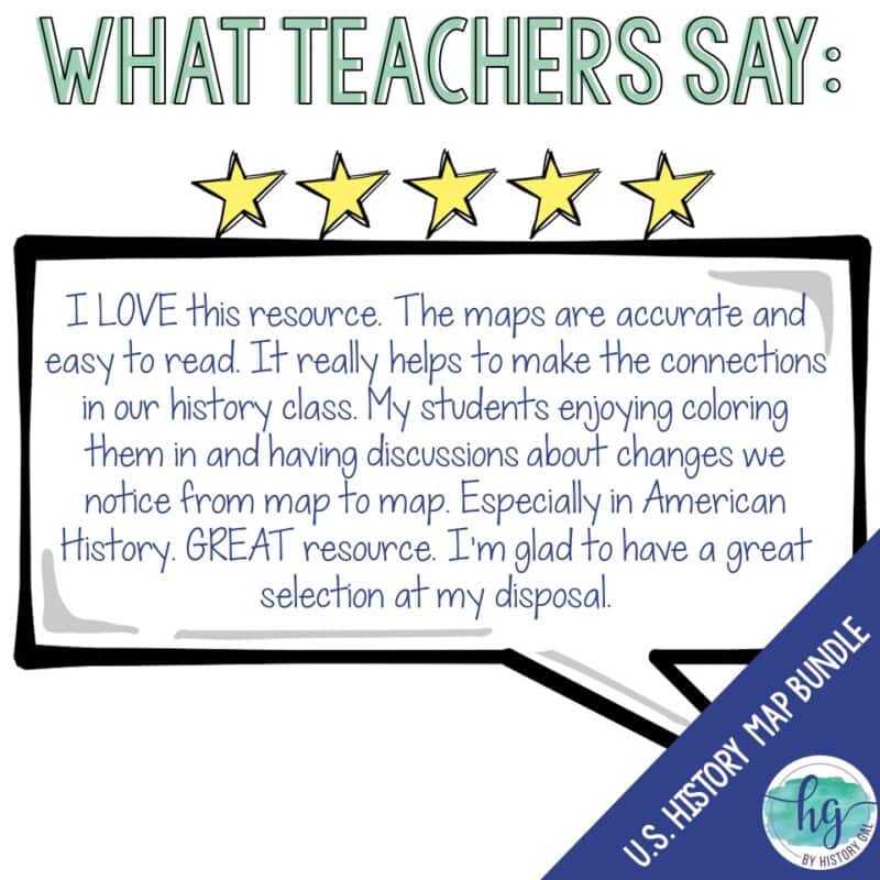 U.S. History Maps: Engaging No Prep Map Activities Bundle